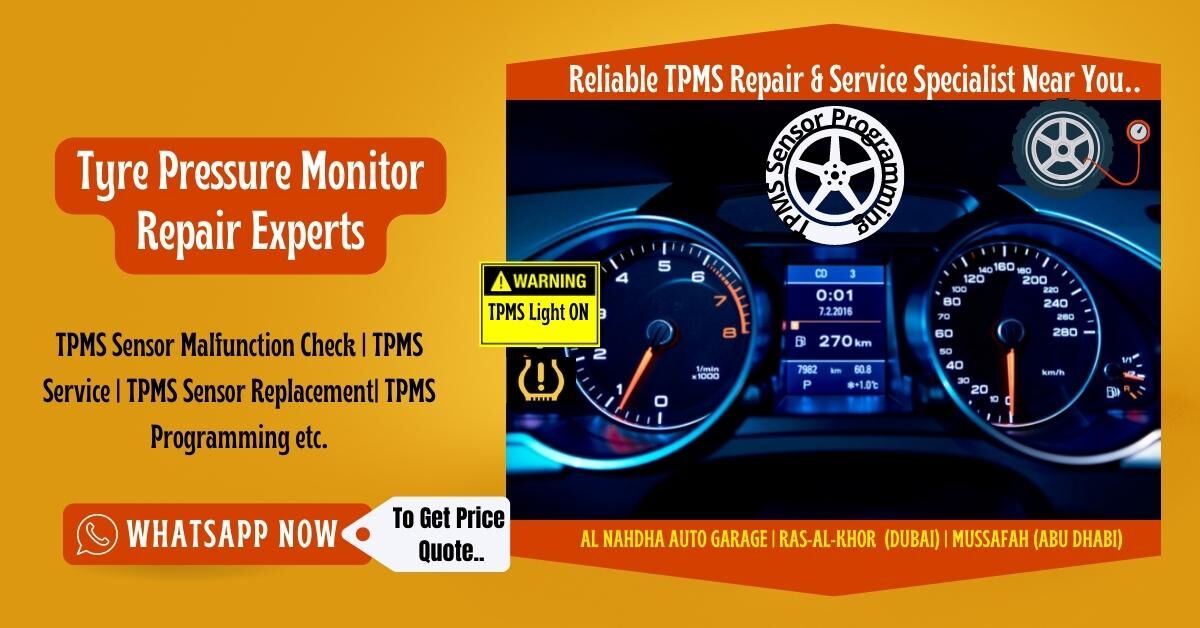Tyre Pressure Monitoring System Repair Dubai|TPMS Sensor Replace